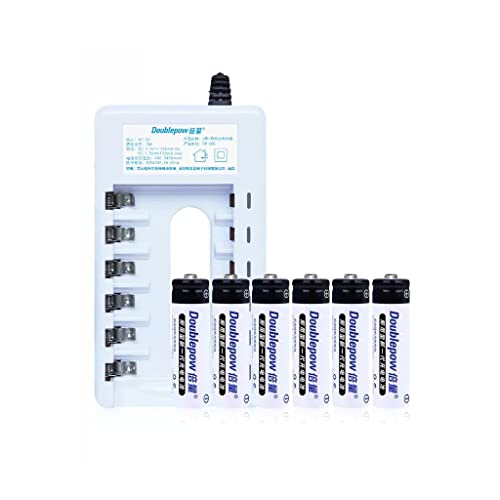 CANNOA Universal 7 No. 5 Rechargeable Battery Charger Set with 6 Rechargeable Batteries No. 5 Rechargeable No. 7 Rechargeable Battery