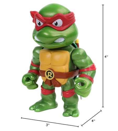 Jada Toys "Teenage Mutant Ninja Turtles 4"" Raphael Die-cast Figure, Toys for Kids and Adults, red