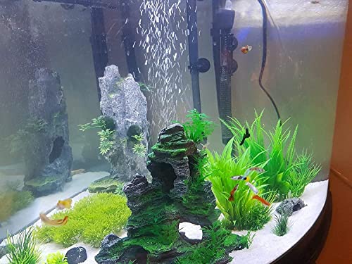 Saim Aquarium Ornament Mountain View Stone Ornament Rockery Landscape Fish Tank Decoration - Large Sizes