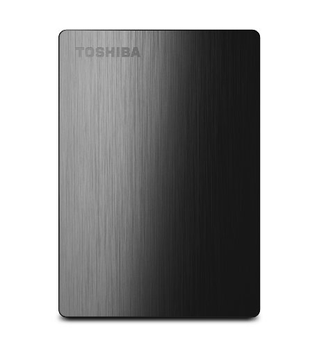 Toshiba Canvio Slim II 1TB Portable External Hard Drive, Black (HDTD210XK3E1)