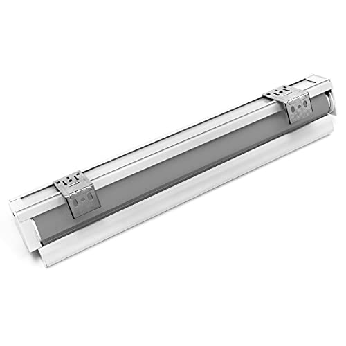 Biltek Cordless Zebra Window Blinds with Modern Design - Roller Shades w/Dual Layers - Solid & Sheer Shades for Transparency/Privacy - Great for Home, Office, Kitchen, Bathroom - Gray, 58" W X 72" H