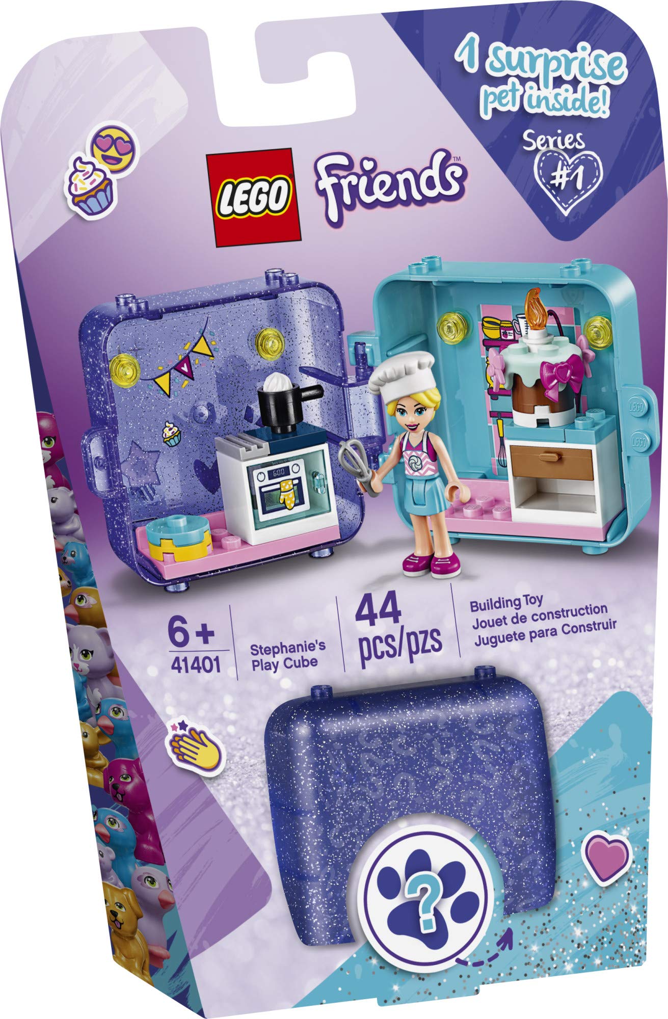 LEGO Friends Stephanie’s Play Cube 41401 Building Kit, with 1 Collectible Mini-Doll Toy Chef; Great for Creative Play, New 2020 (44 Pieces)