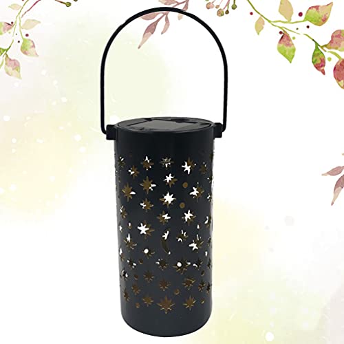 OSALADI Solar Lantern Lights Outdoor, Hanging Projection Ground Lights IP65 Waterproof Hollow- Out Iron Tabletop Lanterns Landscape Light for Garden, Courtyard, Patio, Walkway Home Party Decor