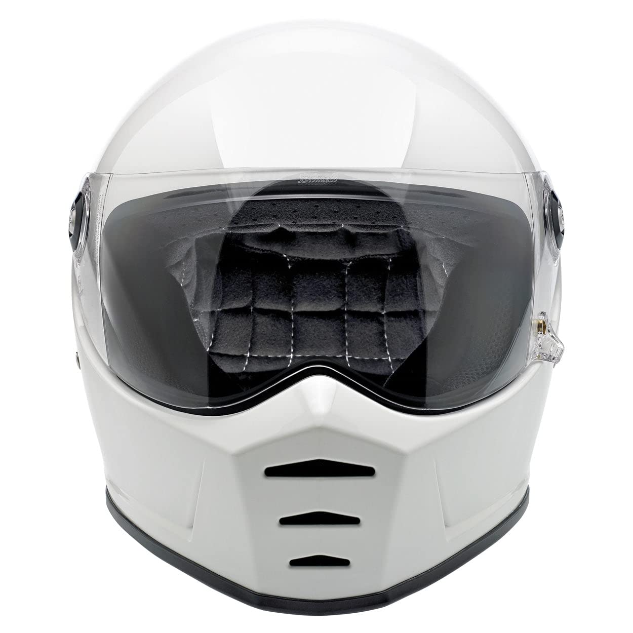 Biltwell | Lane Splitter | DOT & ECE Approved | Motorcycle Helmet | Full Face with Visor | Gloss White | Small