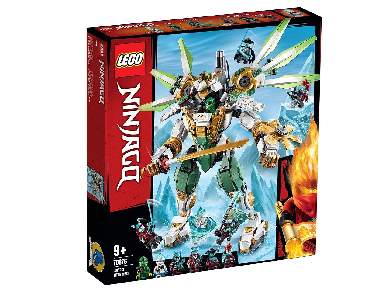LEGO NINJAGO Land Bounty 70677 Toy Truck Building Set with Ninja Minifigures, Popular Action Toy with Two Toy Vehicles and Toy Ninja Weapons for Creative Play (1,178 Pieces)