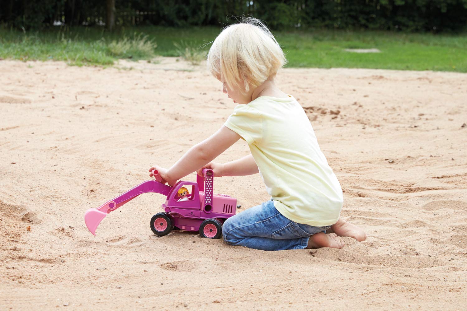 Lena Eco Active Princess Pink Front Loader Truck is a Eco Friendly BPA and Phthalates Free Environment Friendly Biodegradable Green Toy Manufactured from Premium Grade Resin and Wood