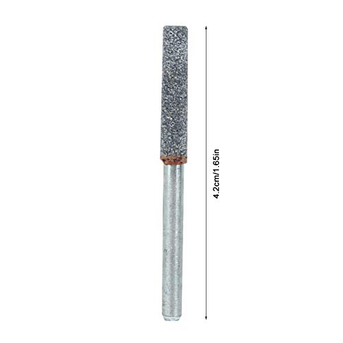 Grinding Stone, 3Pcs 4Mm 5/32In Diamond Chainsaw Sharpener Burr Stone File Sharpening Tool For Rotating Tool(Cylindrical)