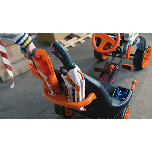 Hauck Nerf Battle Racer Pedal Go Kart, Orange/Grey/Black, Large