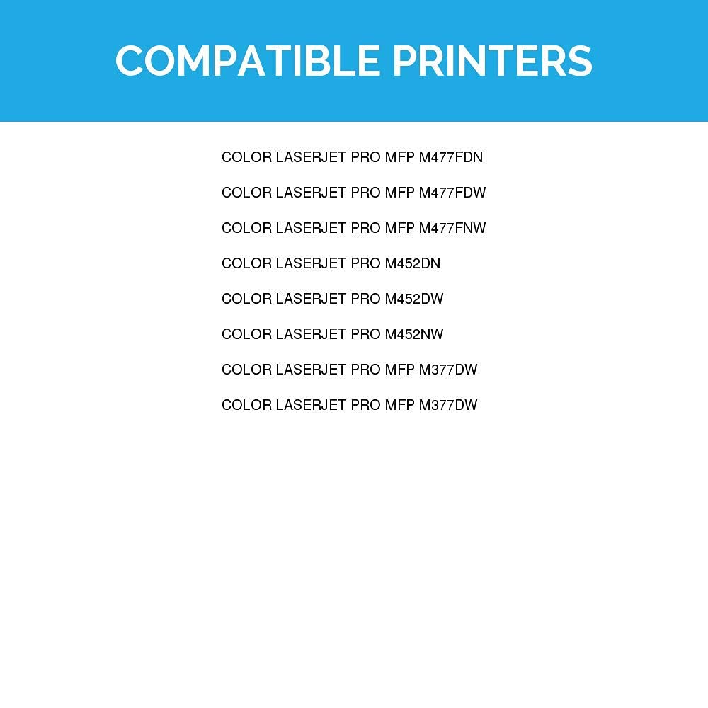LD Compatible Toner Cartridge Replacement for HP 410X CF413X High Yield (Magenta)