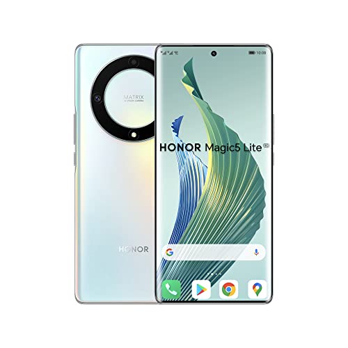 Honor Magic5 Lite Dual-SIM 128GB ROM + 6GB RAM (Only GSM | No CDMA) Factory Unlocked 5G Smartphone (Titanium Silver) - International Version