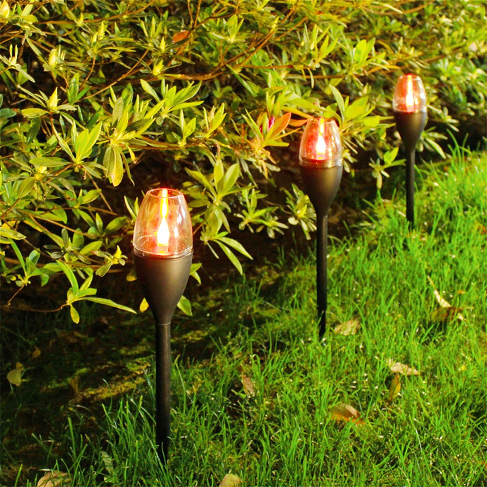 Outdoor lights Solar Outdoor LED Home Decoration Light Villa Garden Light Outdoor Waterproof Lawn Garden Landscape Candle Light (Size : Solar candle lawn light color light)