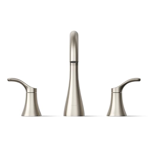 Kohler 27390-4K-BN SIMPLICEĀ® Widespread bathroom sink faucet, 1.0 GPM, Vibrant Brushed Nickel