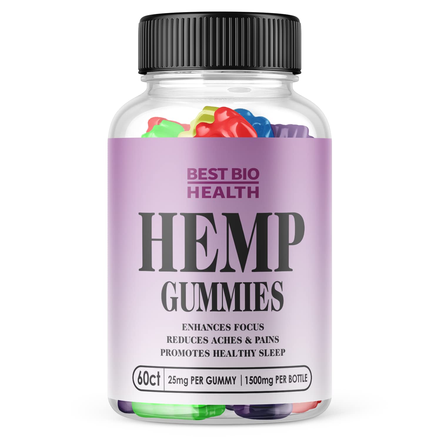Best Bio Health Hemp Gummies - Best Bio Health Gummies with Hemp Extract - Best Bio Health Gummy Multivitamin Advanced Formula Supplement (1 Pack)