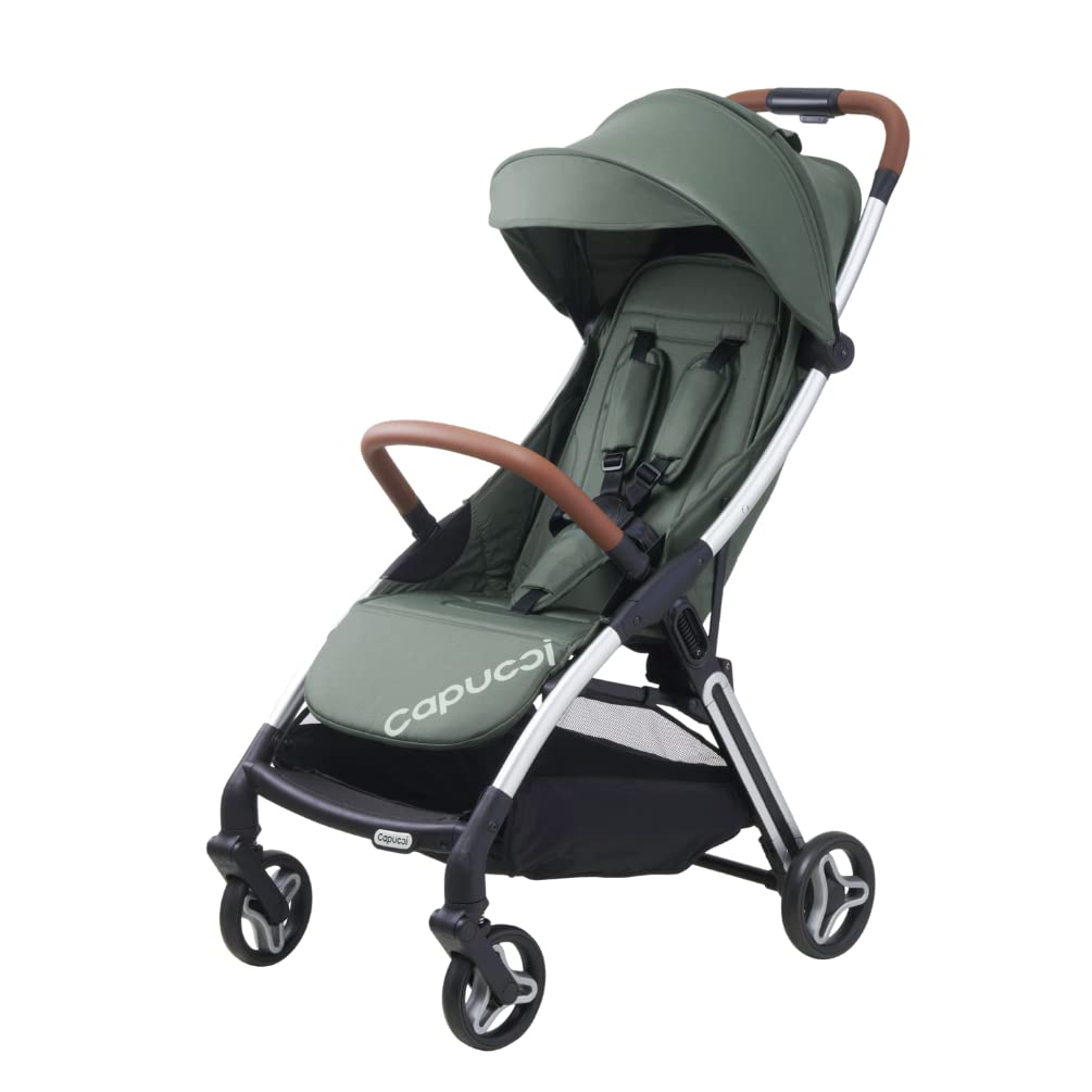 Capucci Memento Stroller Lightweight & Ultra Compact, Overhead Luggage Approved, Quick Fold Baby Stroller, Thyme Green