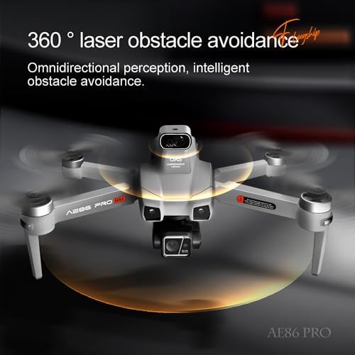 Bingchat GPS Drone with Dual Camera for Adults 4K HD, 3 Axis Gimbal EIS for Video, 82 Mins Flight Time, 19685ft 5G Digital Image Transmission, Professional Laser Obstacle Avoidance, GPS Auto Return,