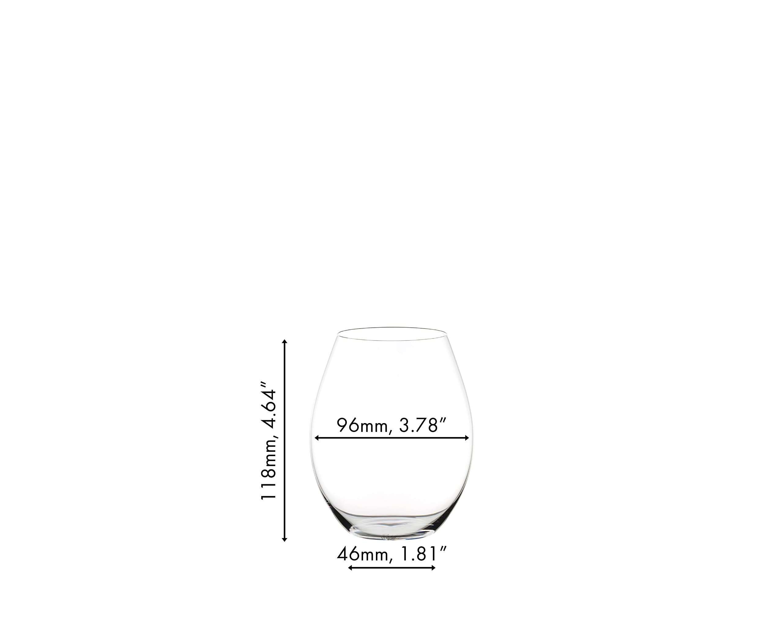 Riedel 6422/04-4 Riedel Wine Friendly Riedel 004 Tumbler, 20.1 fl oz (570 ml)