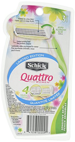 Schick Quatro Womn Disp S Size 3ct