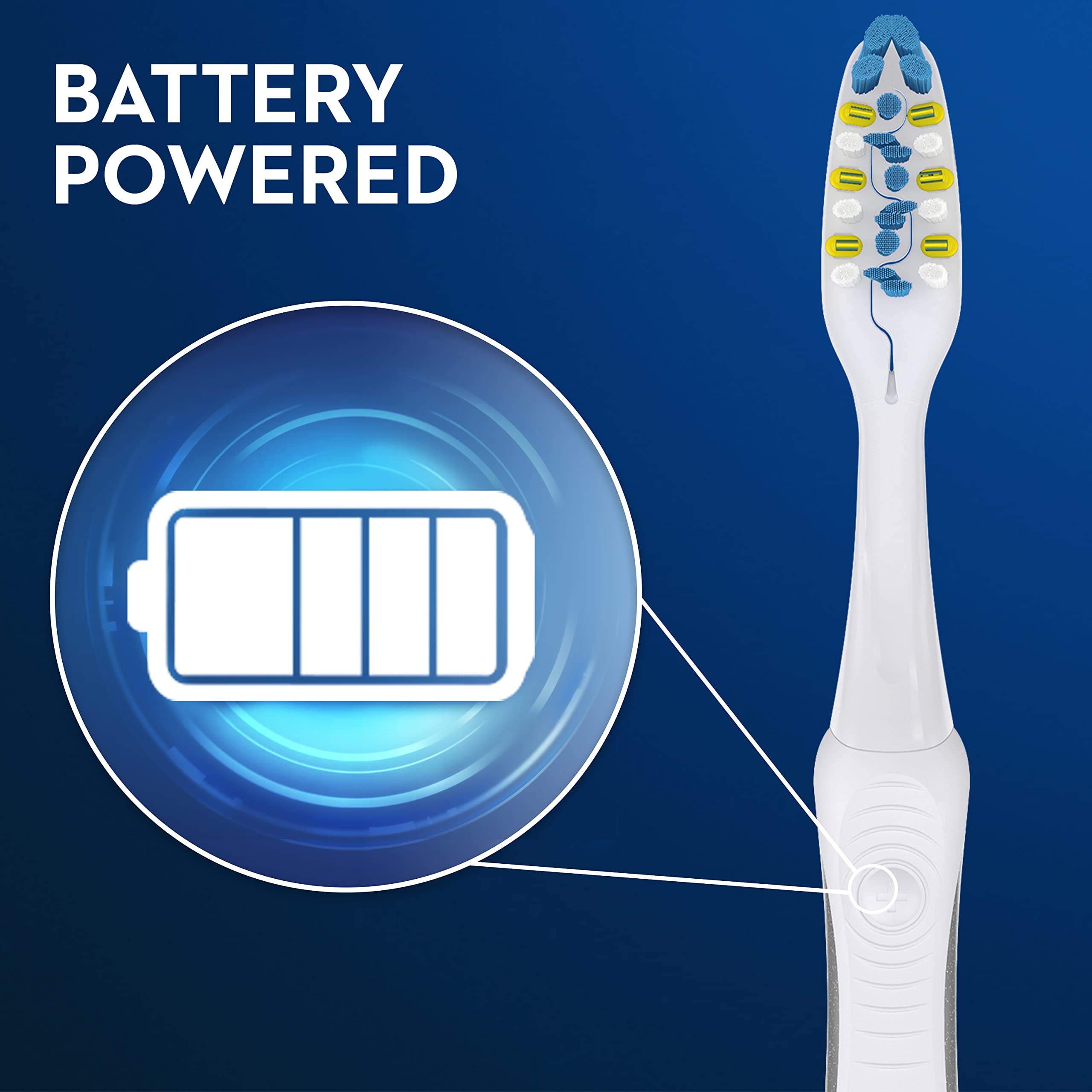 Oral-B Pulsar 3D White Advanced Vivid Soft Toothbrush Twin Pack (Color may vary)