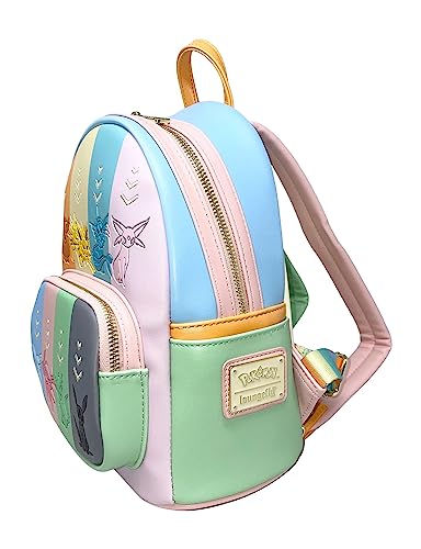 Loungefly Pokemon Eeveelutions Womens Double Strap Shoulder Bag Purse (Multi)