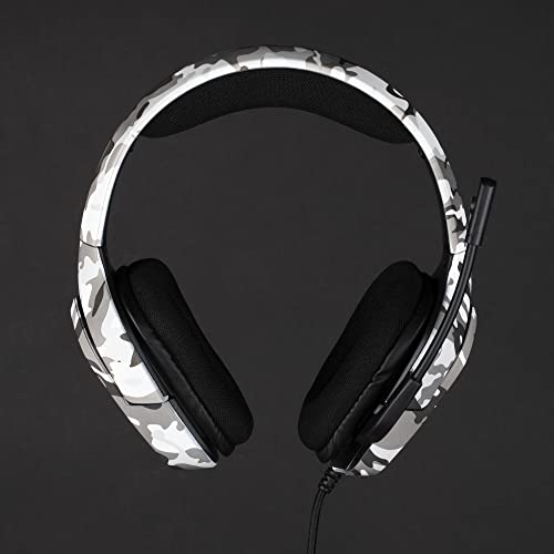 Konix Drakkar Ares Camo - Wired Gaming Headset with Microphone - 3.5 mm Jack - High Audio Quality - Headset with Flexible Microphone - Comfortable and Insulating Pads