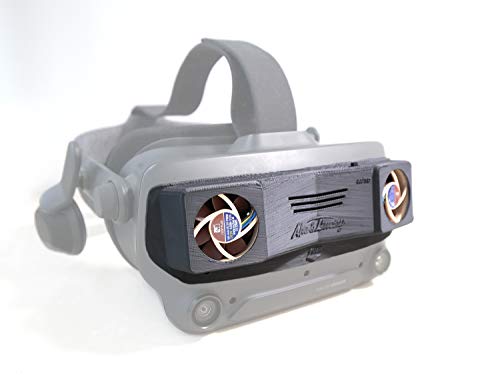 Auto Speed Control,Cooling and Radiator fan for Valve Index-Extends the life of Valve Index-Designed and 3D Printed VR games headset with USB