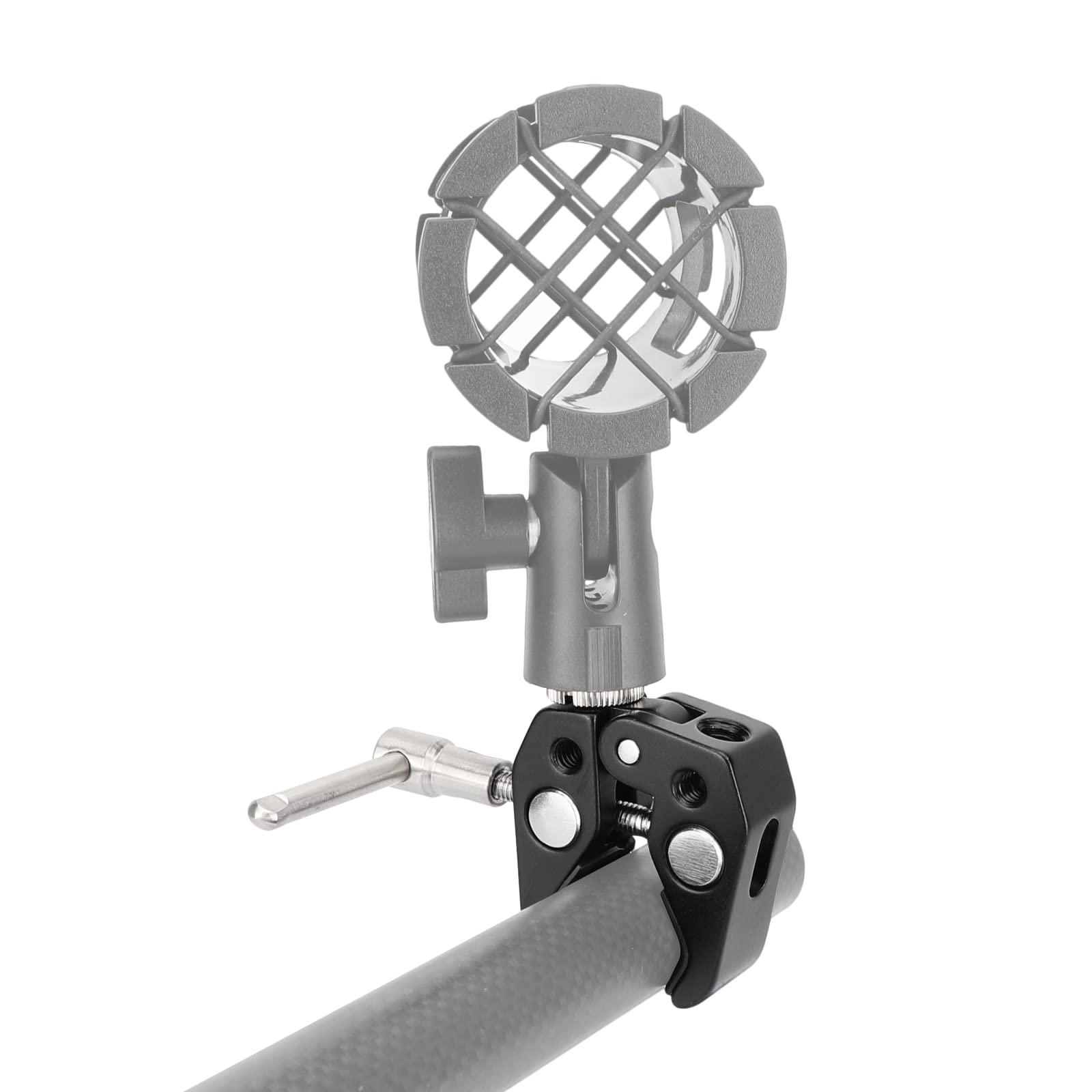 CAMVATE Super Crab Clamp with 5/8"-27 Thread Adapter for Microphones (2-Pack) - 3124
