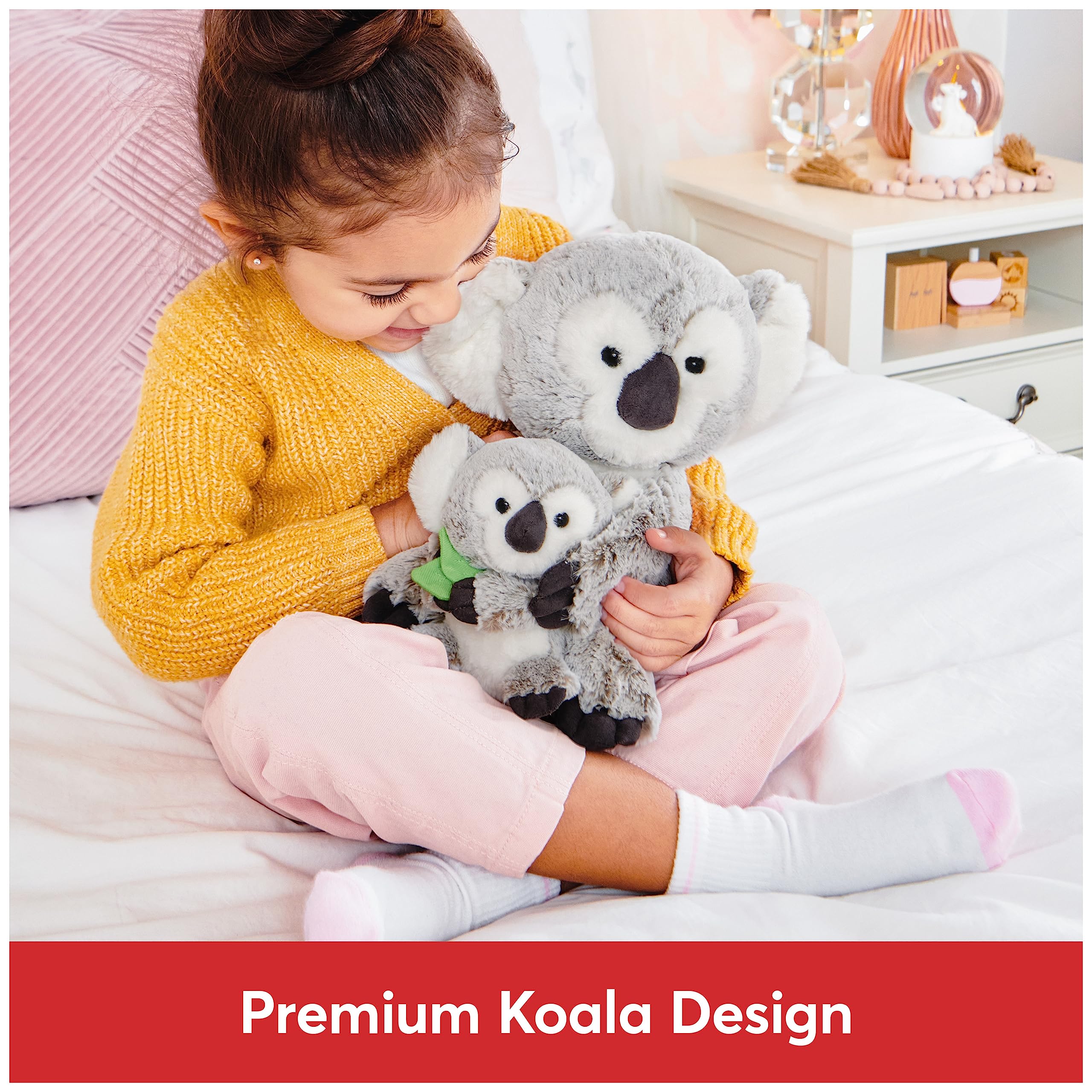 GUND Zozo The Koala Bear with Joey Plush, Stuffed Animal for Ages 1 and Up, Gray/White, 10β