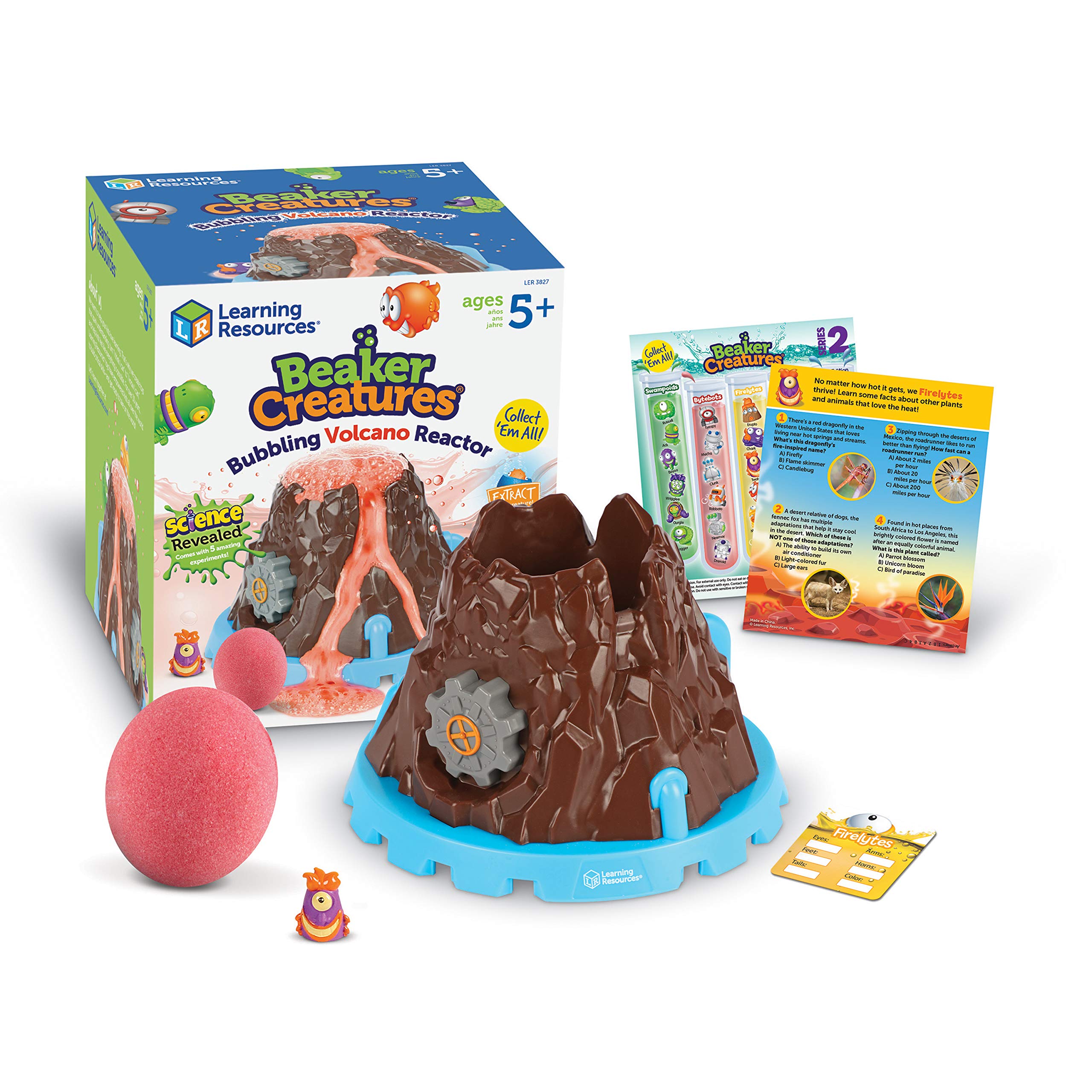 Learning Resources Beaker Creatures Bubbling Volcano Reactor - Ages 5+ Science Kits for Kids, STEM Toys for Kids, Fun Science Experiments for Kids