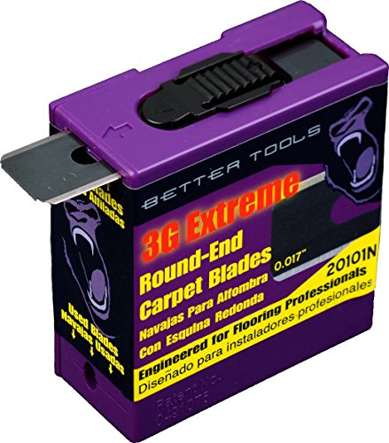 Carpet Blades - Round End (3 Each 100 Blades/Dispensers) Better Tools 20101N