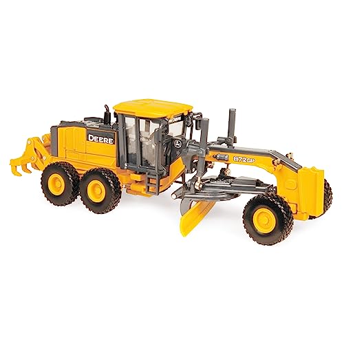 ERTL Prestige Collection - John Deere 872GP Grader Tractor Toy Replica - 1:50 Scale - Authentic Die-Cast Metal Material - John Deere Tractor Toys - Farm Toys Ages 14 Years and Up