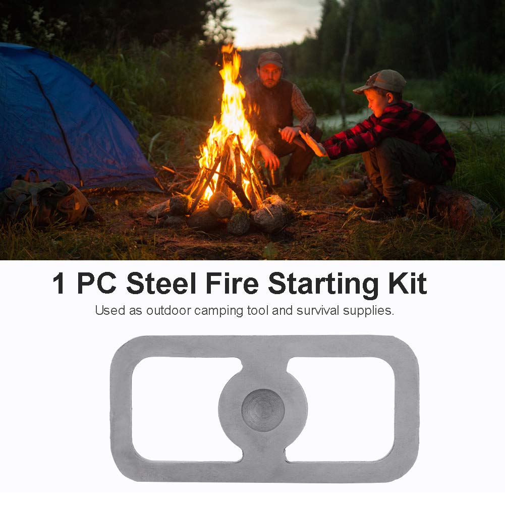Firestarter Tool Outdoor Survival Camping Hunting Highcarbon Steel Fire Starting Tool Flint and Steel Flint and Steel