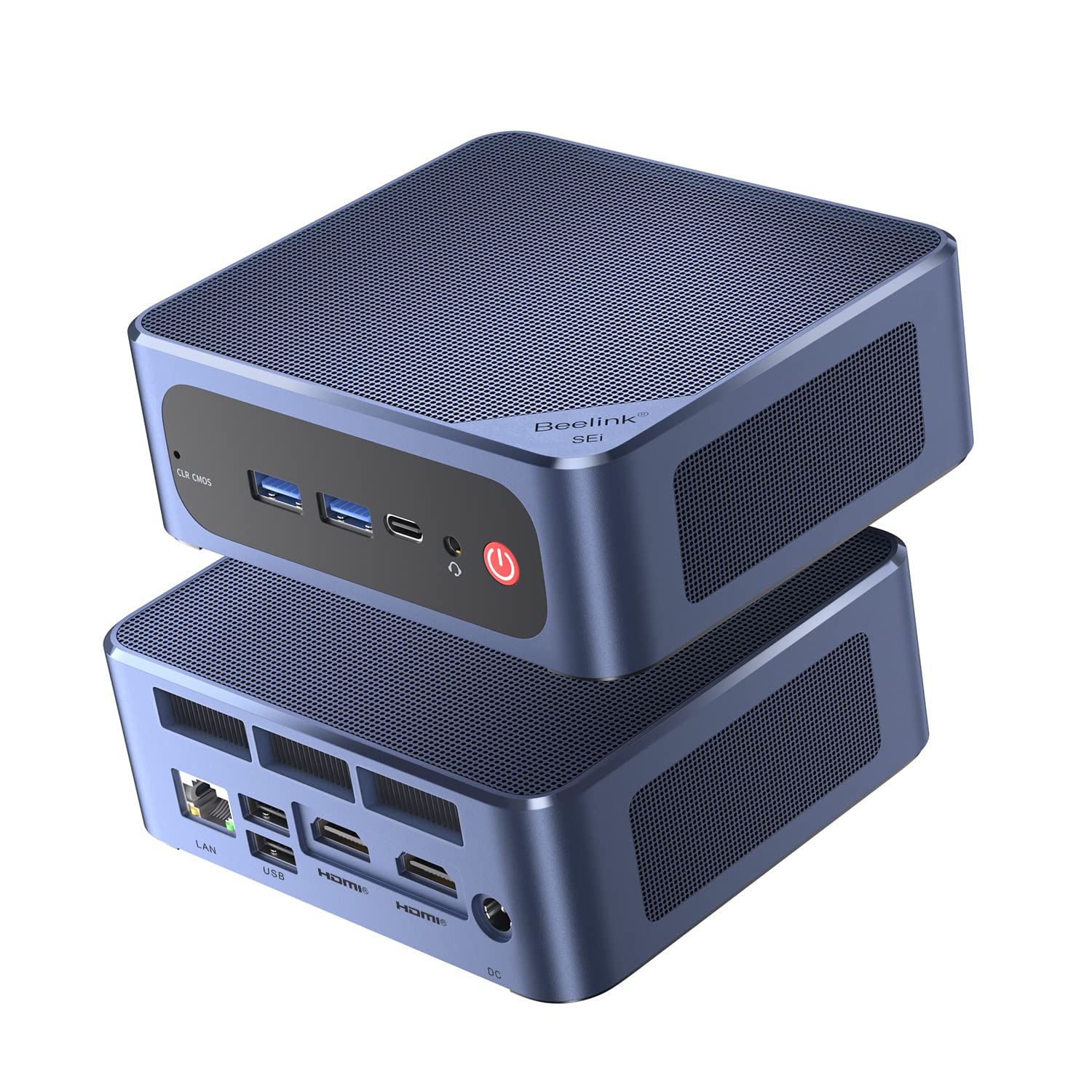 Beelink Mini PC SEi12 i5-1235U 10C 12T,4.4GHz,16G RAM 500G PCIE4.0 Kingston SSD,WiFi6,BT-5.2,Dual Display 4K@60Hz,Support 2.5 Inch HDD Expend,Household Office Business Mini Computer.