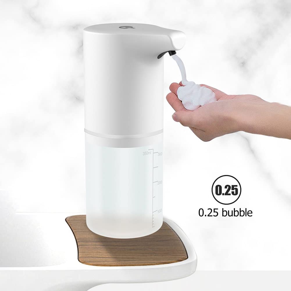 AVLUZ Soap Dispenser, Touchless Automatic Foam Soap Dispenser USB Rechargeable Smart Infrared Sensor Soap Dispenser for Kitchen Bathroom (Color : Pink)