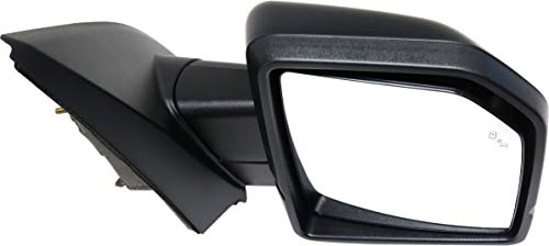 Kool Vue Right Power Heated Mirrors for Ford F-150 2015-2017 Power Fold With Signal Light, Blind Spot Monitor, Memory & Puddle Lamp; Without Auto-Dimming Paintable