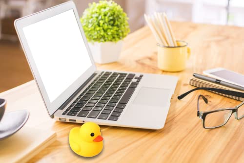 Rubber Funny Ducks/Duckies Waterproof No Bebe Noise Bath Toy Without Hole or with No Hole Student Office Desktop Decor IT Programmer Funny Partner Rubber Duckies in Bulk
