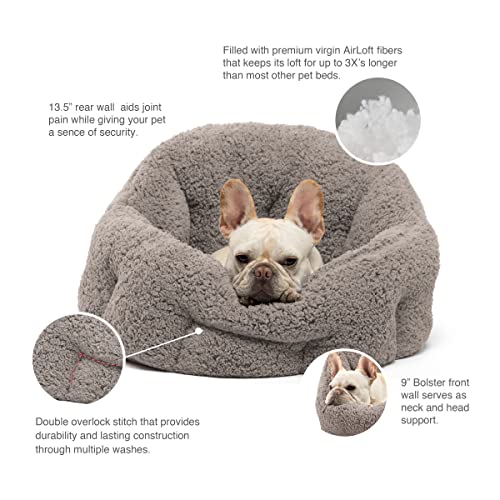 Best Friends by Sheri OrthoComfort Deep Dish Cuddler in Ilan Gray Jumbo Dog Bed