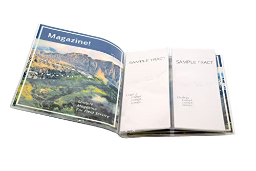 ASVP Shop JW Field Service Vinyl Magazine and Tract Organizer Holder Supplies