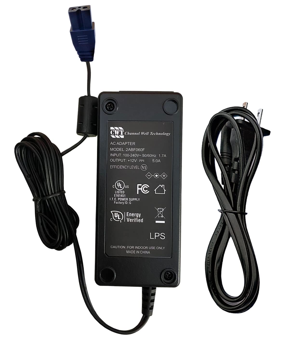 UL Listed 12V 2-Prong AC/DC Adapter Compatible with COD Call of Duty Black Ops 3 Jugger Nog Mini Fridge CallofDuty BlackOps III Juggernog Edition GF15232 idea Planet EF8228 12.0VDC 9.0V Power Charger
