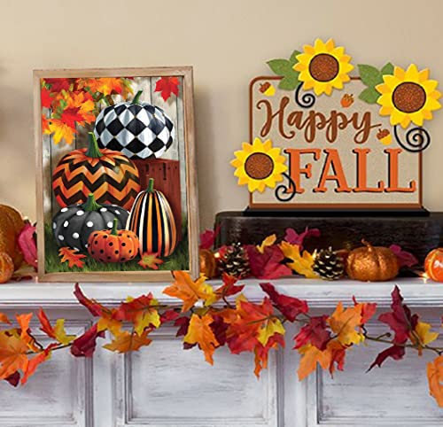 Eiazuiks Paint by Number for Adults. Thanksgiving Paint by Numbers for Adults Beginner Drawing Paintwork with 3 Paintbrushes Paint Canvas Oil Painting Fall 16β x 20β