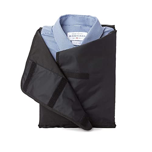 Nomatic Shirt Organizer - 5 Piece Organizer | Hanging Travel Organizer with Clothes Folder Folding Board Included (Black)