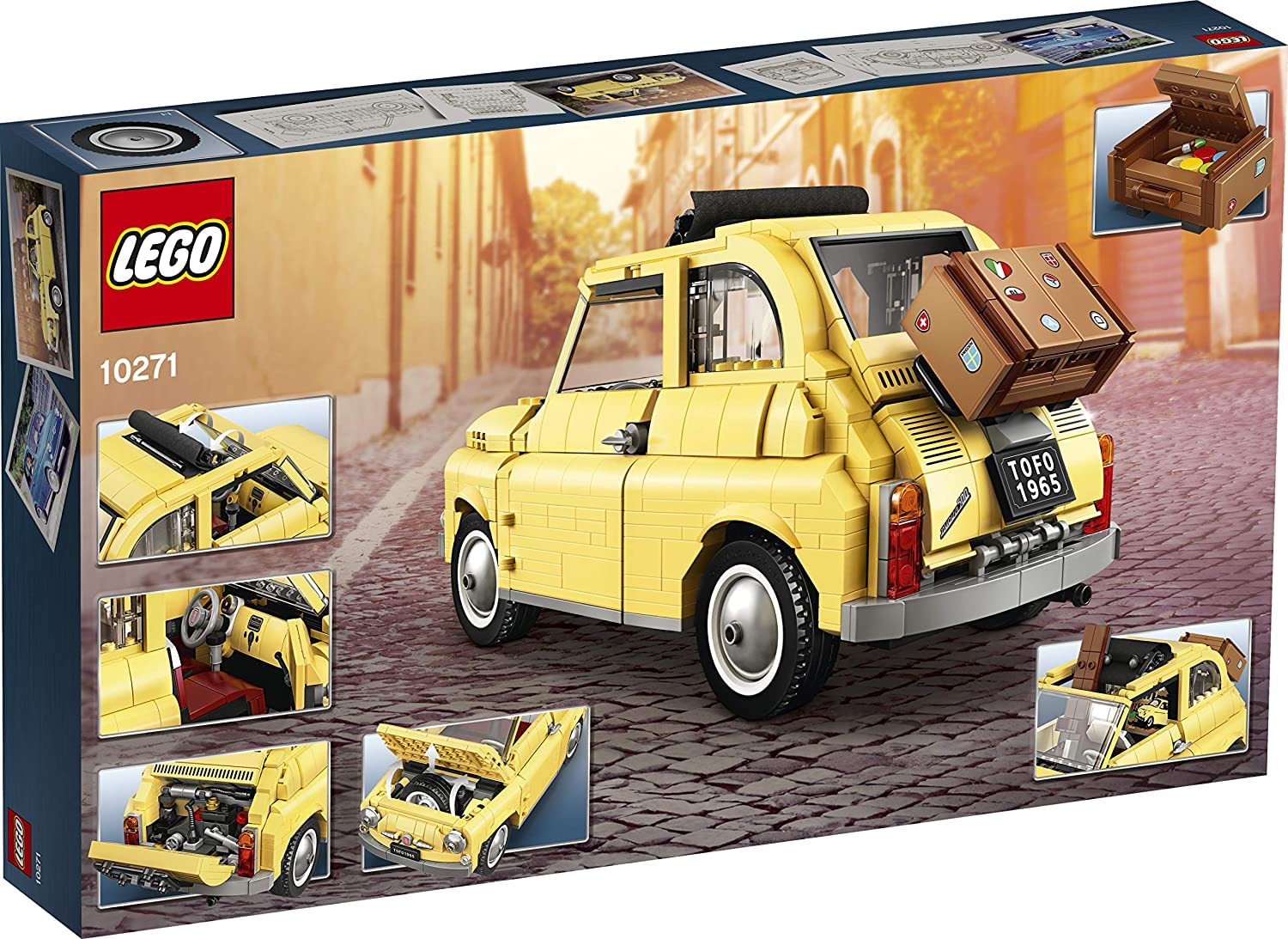 LEGO Creator Expert Fiat 500 10271 Toy Car Building Set for Adults and Fans of Model Kits Sets Idea (960 Pieces)