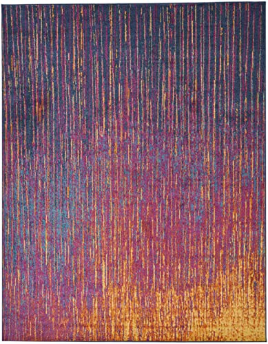 Nourison Passion Abstract Multicolor 8' x 10' Area -Rug, Easy -Cleaning, Non Shedding, Bed Room, Living Room, Dining Room, Kitchen (8x10)