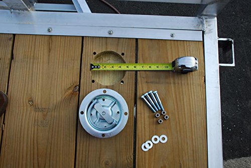Mac's Tie Downs 330004 360 Degree Swivel Stainless Steel Recessed D-Ring for Tie Down Anchor - 6,000 lb Load Capacity