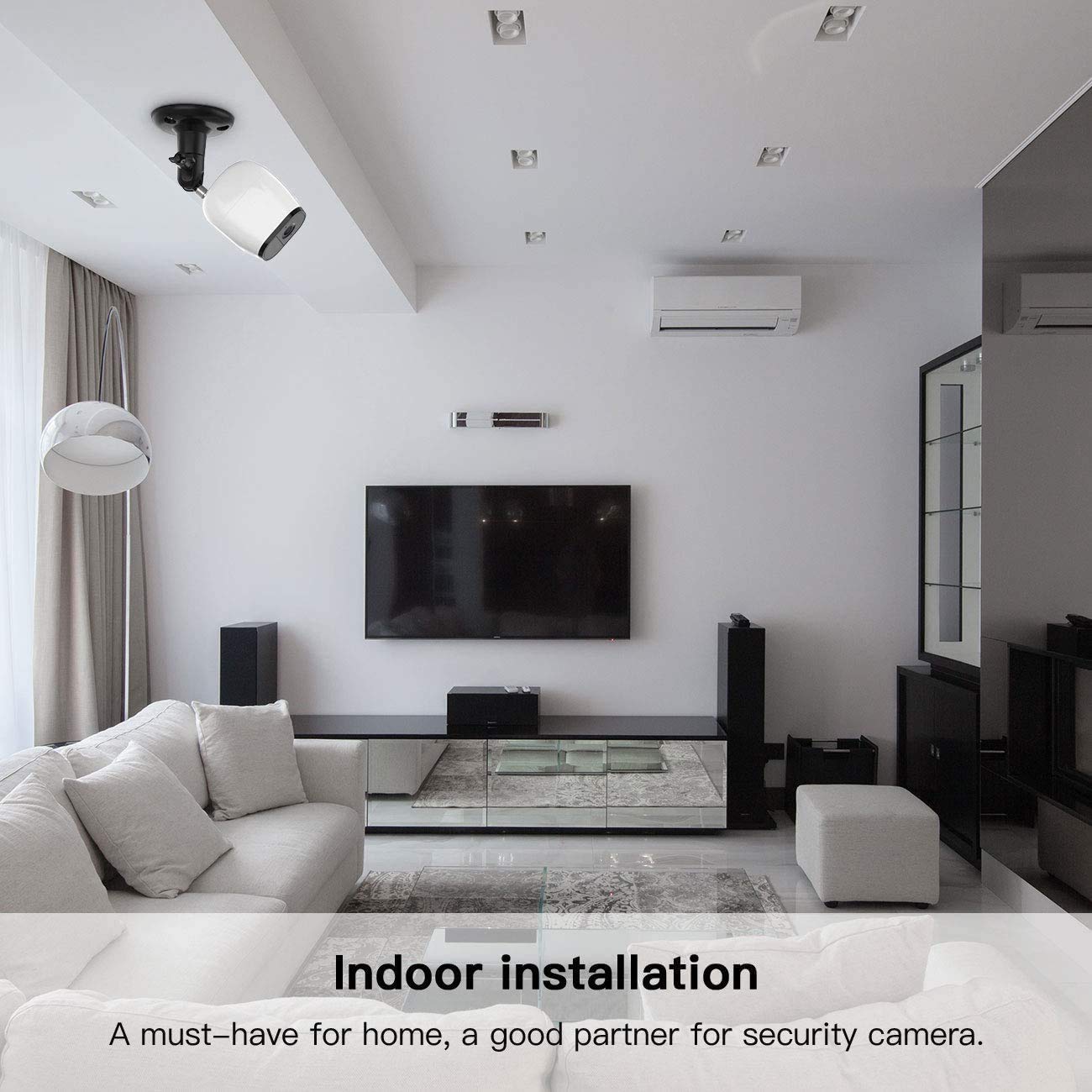 Koroao 【Upgraded Version】 Indoor/Outdoor Security Wall Mount for All Arlo Camera, Arlo Ultra, Arlo Essential, Wyze Cam Pan, eufyCam 2 - More Stable and Flexible Arlo Accessories(3-Pack,Black)
