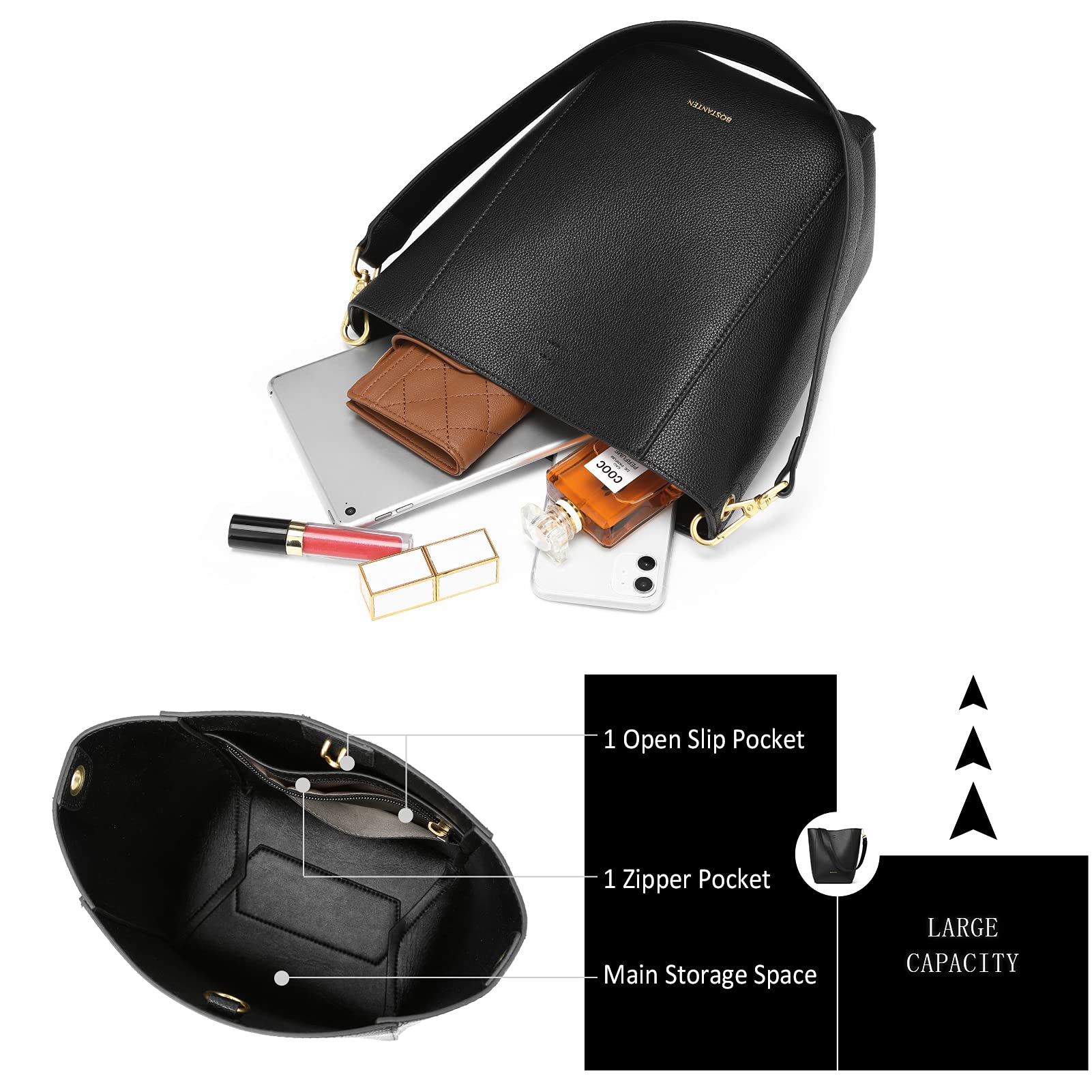BOSTANTEN Womens Leather Wallets RFID Bundle Women's Leather Handbags