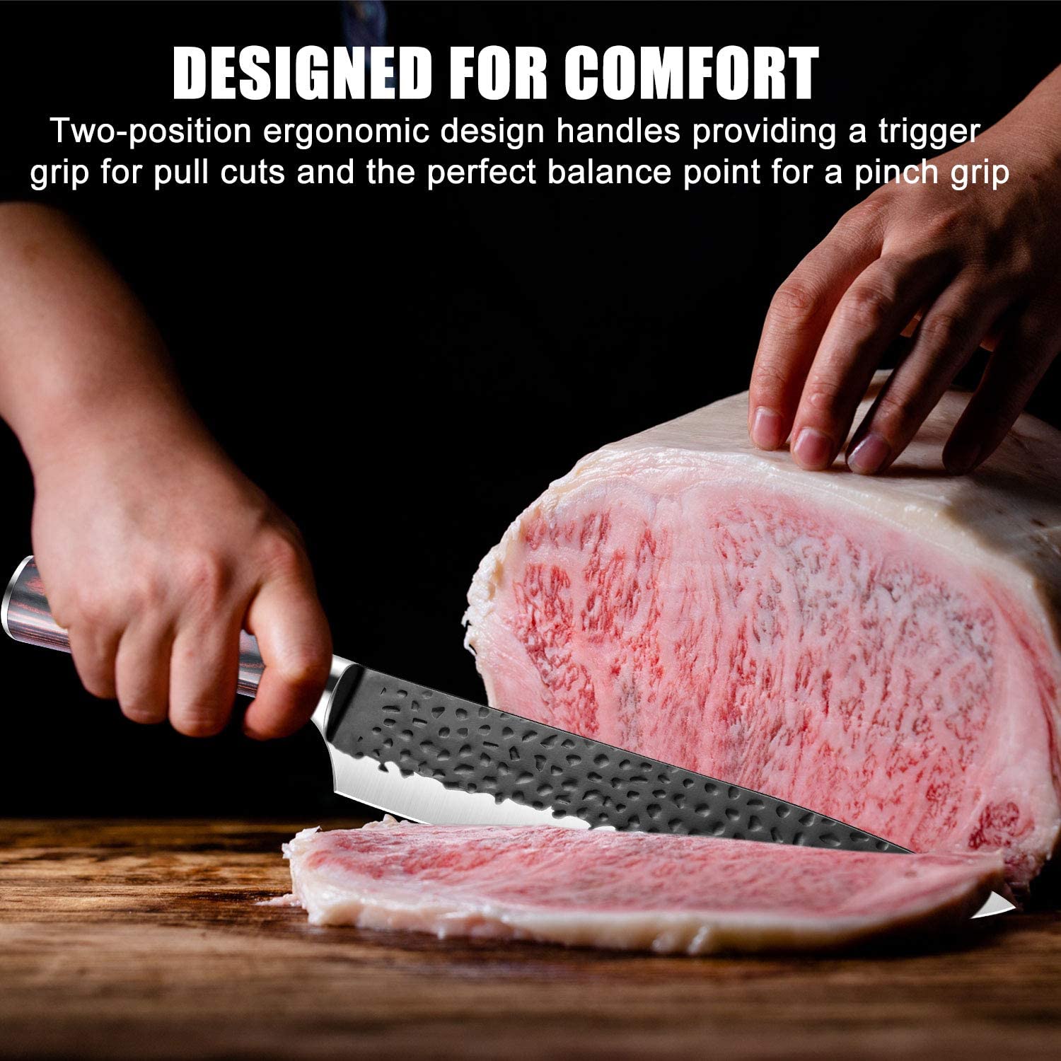Chefs Knife Kitchen Knife Set : 2 Piece Razor Sharp knives 8 Inch Chef's Knives & 3.5 inch Paring, Kitchen Knife with Ergonomic Handle, Professional High Carbon Steel Chef's Knives for Cooking