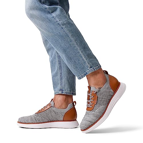 Bruno Marc Men's Mesh Dress Sneakers Casual Business Oxfords Comfortable Shoes, Grey, Size 9.5, SBOX2317M