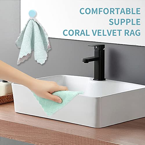 GADIEDIE 10 Pack Kitchen Dish Cloths Dish Towels,Super Absorbent Coral Fleece Cloth,Premium Dishcloths,Nonstick Oil Washable Fast Drying Dish Rags,Reusable Cloth forTable Chair Dish Glass