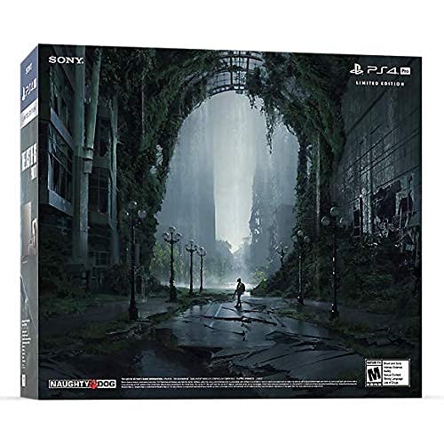 PlayStation 4 Pro 1TB Limited Edition The Last of Us Part 2 Console Bundle - Black (Renewed)