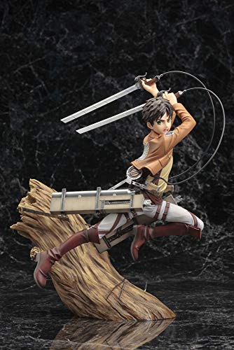 Kotobukiya Attack On Titan: Eren Yeager (Renewal Package Variant) ArtFX J Statue, Multicolor